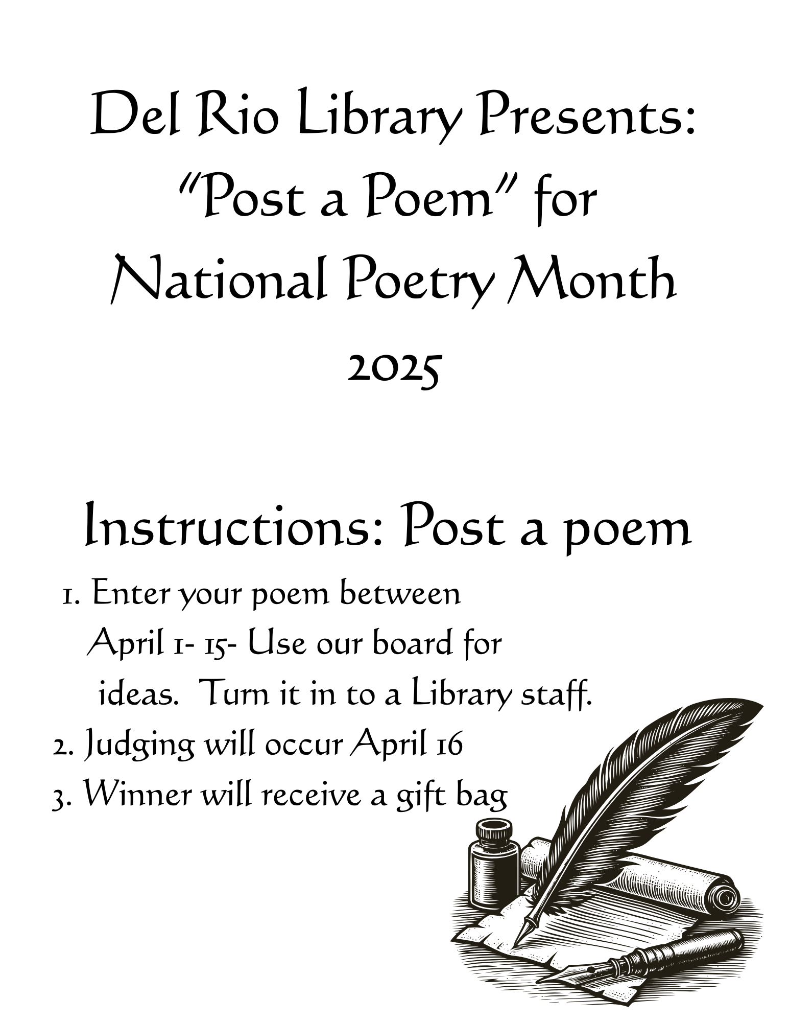 DR Poetry contest "Post a Poem" | Library